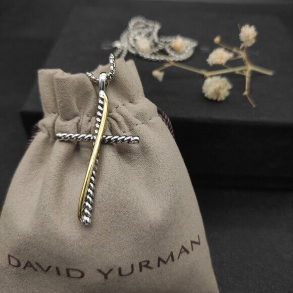 David Yurman | Accessories | David Yurman Cross Necklace 925 Silver ...